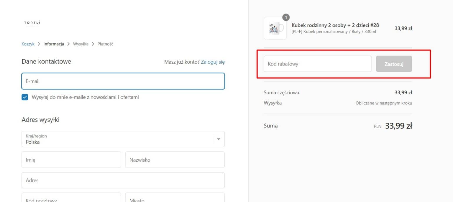 Tortli kod rabatowy 10% i 200 zł | Listopad 2025